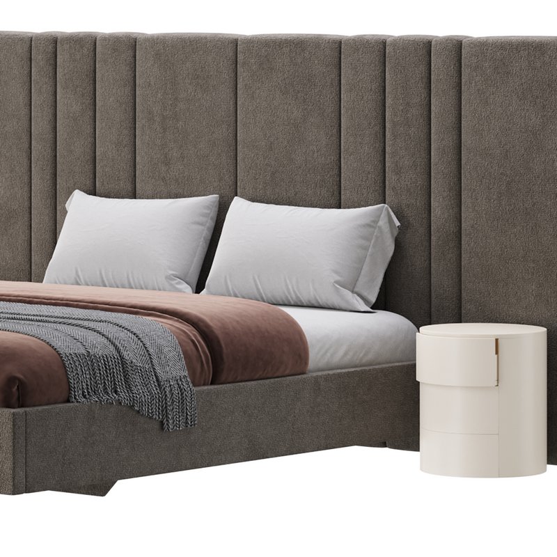 Lilas bed by Gallotti&Radice 3d model Buy Download 3dbrute