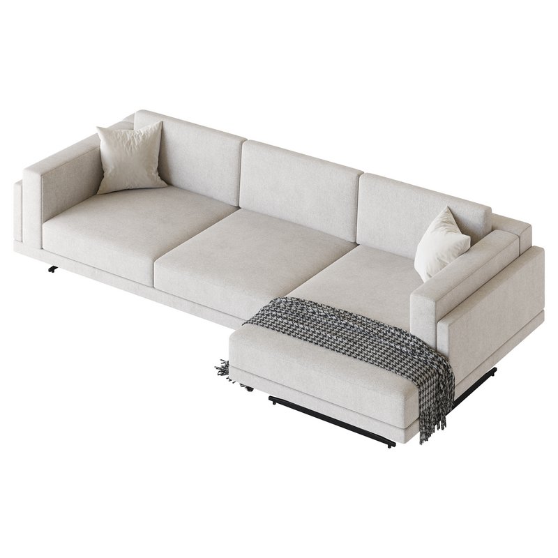 Harmony Modular Sofa 3d model Buy Download 3dbrute