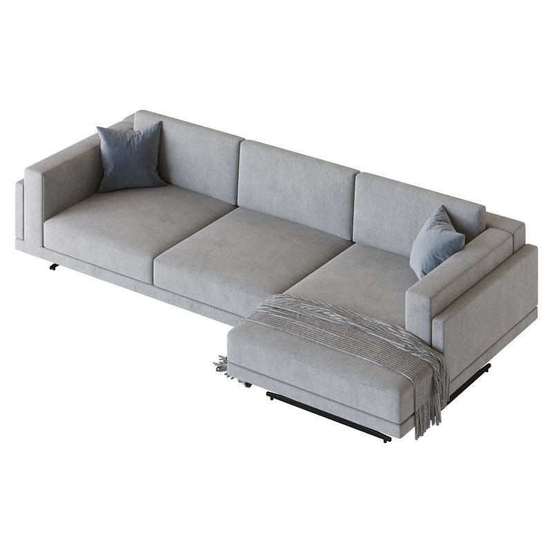 Harmony Modular Sofa 3d model Buy Download 3dbrute