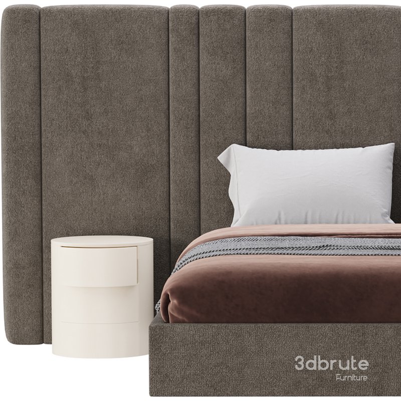 Dharmi bed 3d model Buy Download 3dbrute