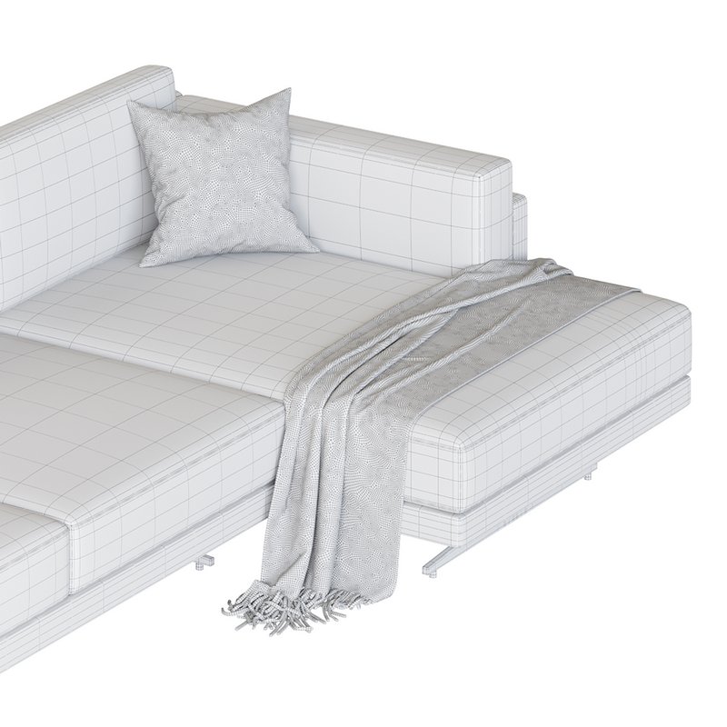 Harmony Modular Sofa 3d model Buy Download 3dbrute