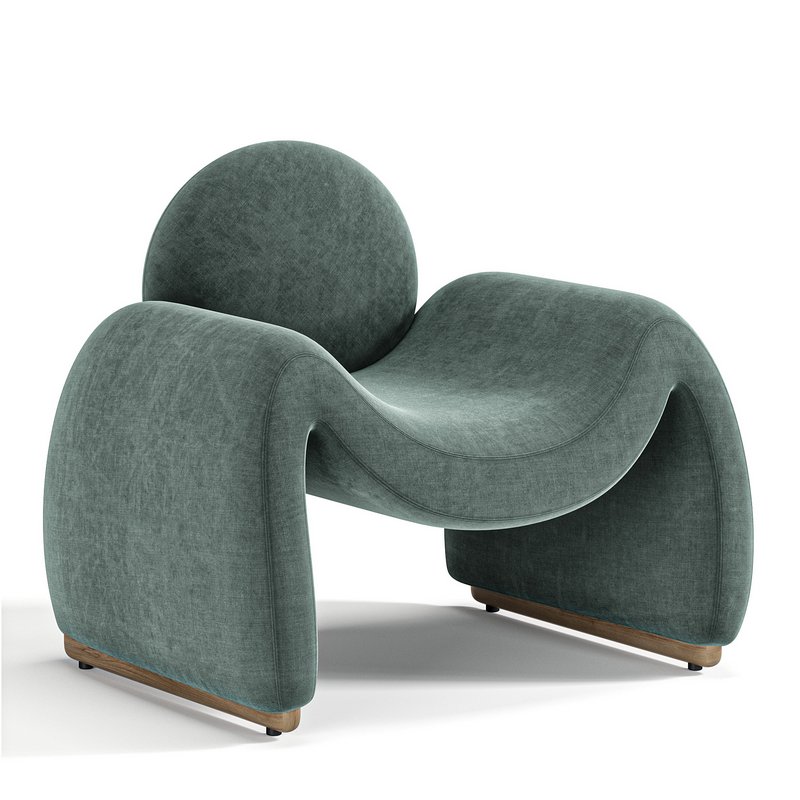 Rocio Chair Knoll Sand By Highfashionhome 3d model Buy Download 3dbrute