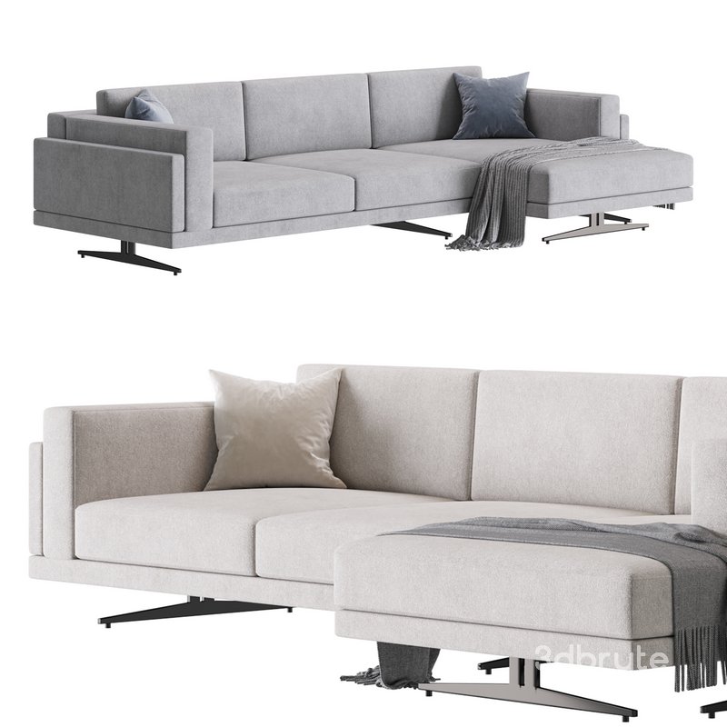 Harmony Modular Sofa 3d model Buy Download 3dbrute