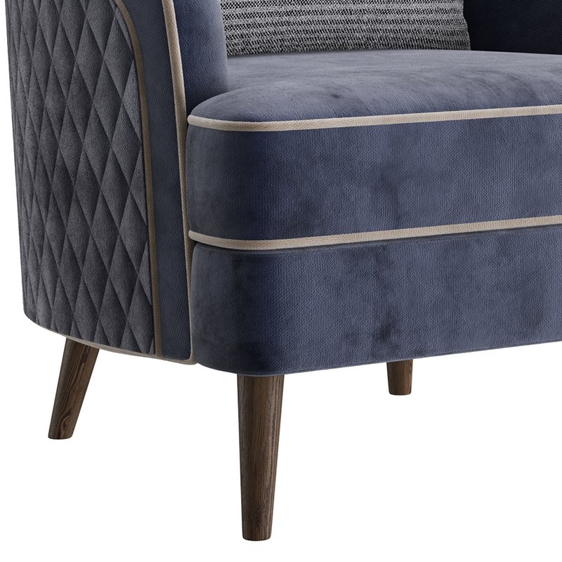 FH-7272 Boston Arm Chairs Pair 3d model Buy Download 3dbrute