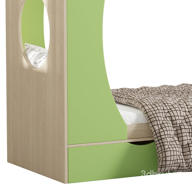 Bunk bed Funky Kids 2 3d model Buy Download 3dbrute