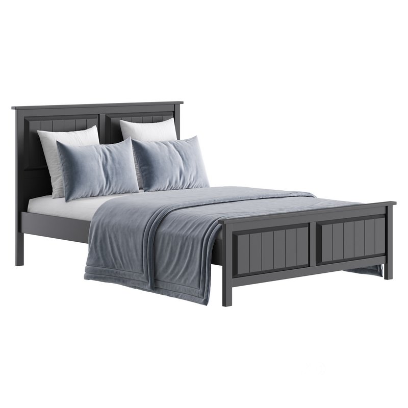 Woodbridge Wooden Bed Frame 3d model Buy Download 3dbrute