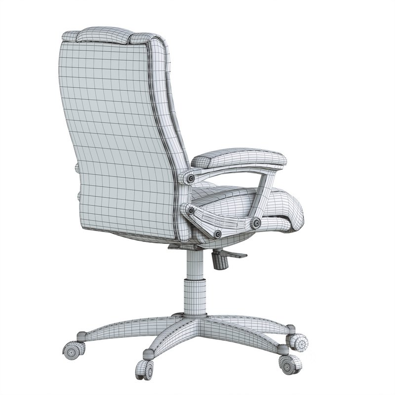 Washington Executive Office Chair 3d model Buy Download 3dbrute