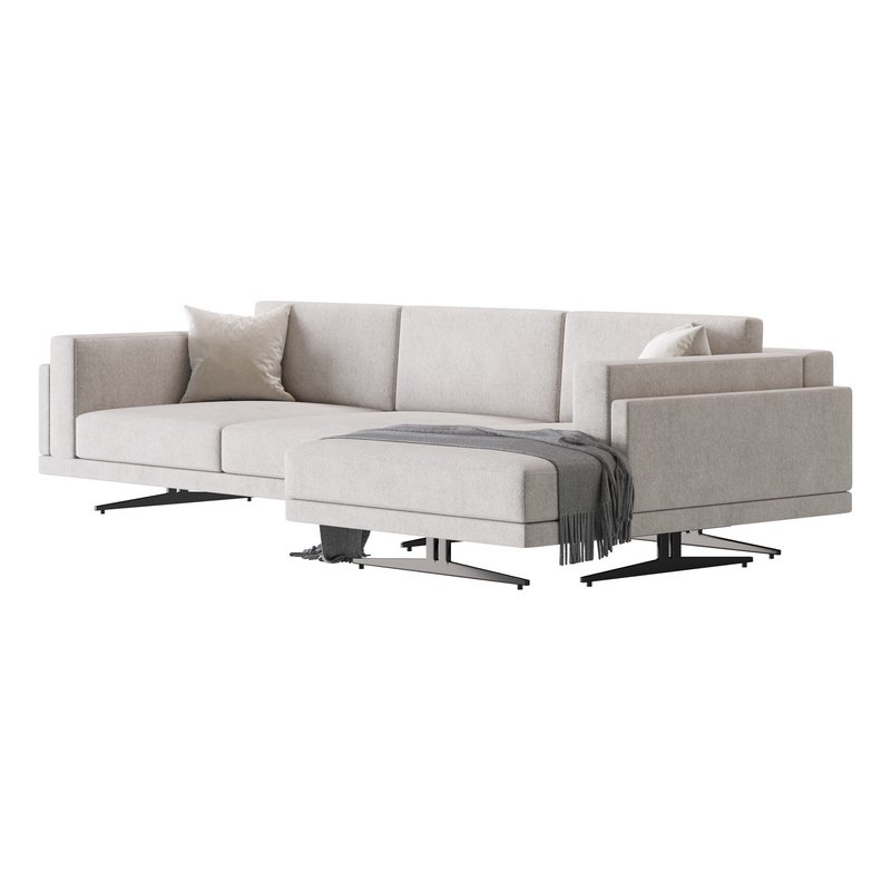 Harmony Modular Sofa 3d model Buy Download 3dbrute