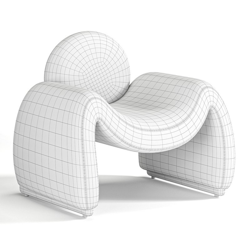Rocio Chair Knoll Sand By Highfashionhome 3d model Buy Download 3dbrute
