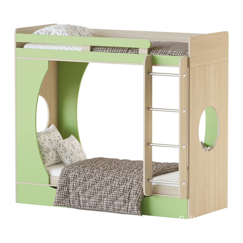 Bunk bed Funky Kids 2 3d model Buy Download 3dbrute