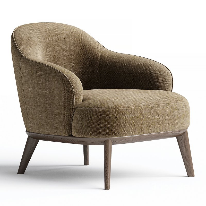 Karine Armchair 3d model Buy Download 3dbrute