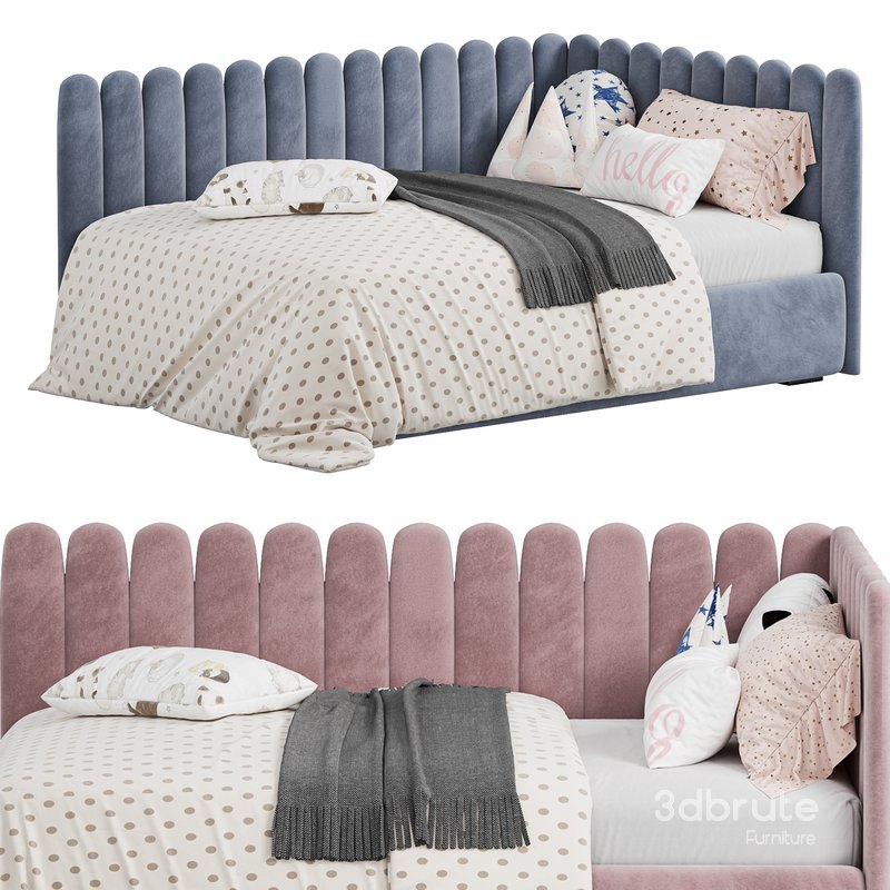 Lilu children's bed 3d model Buy Download 3dbrute