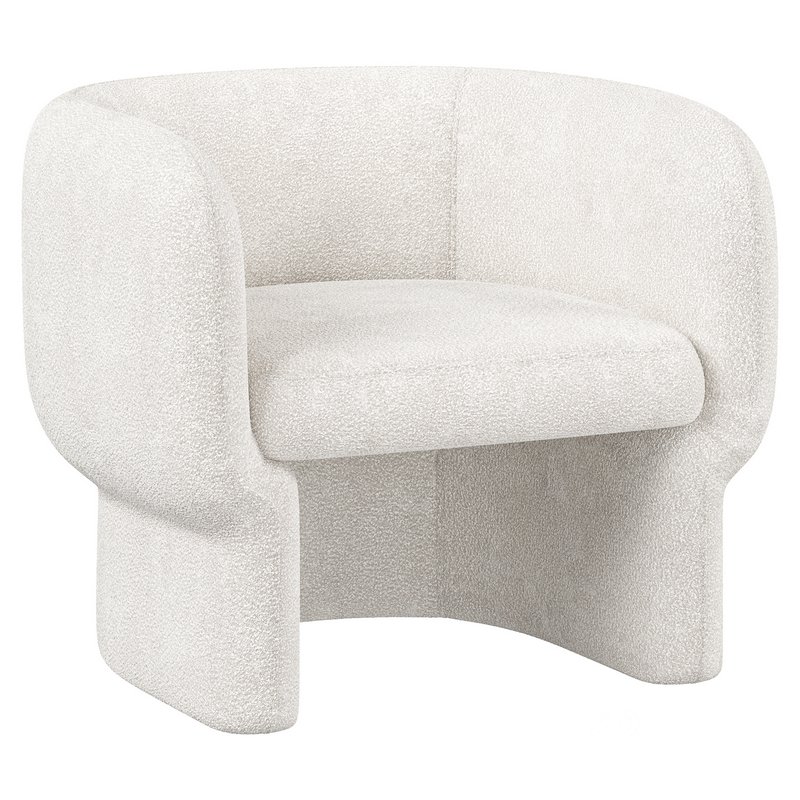 Cambry Upholstered Barrel Chair - 3dbrute : 3dmodel furniture and decor