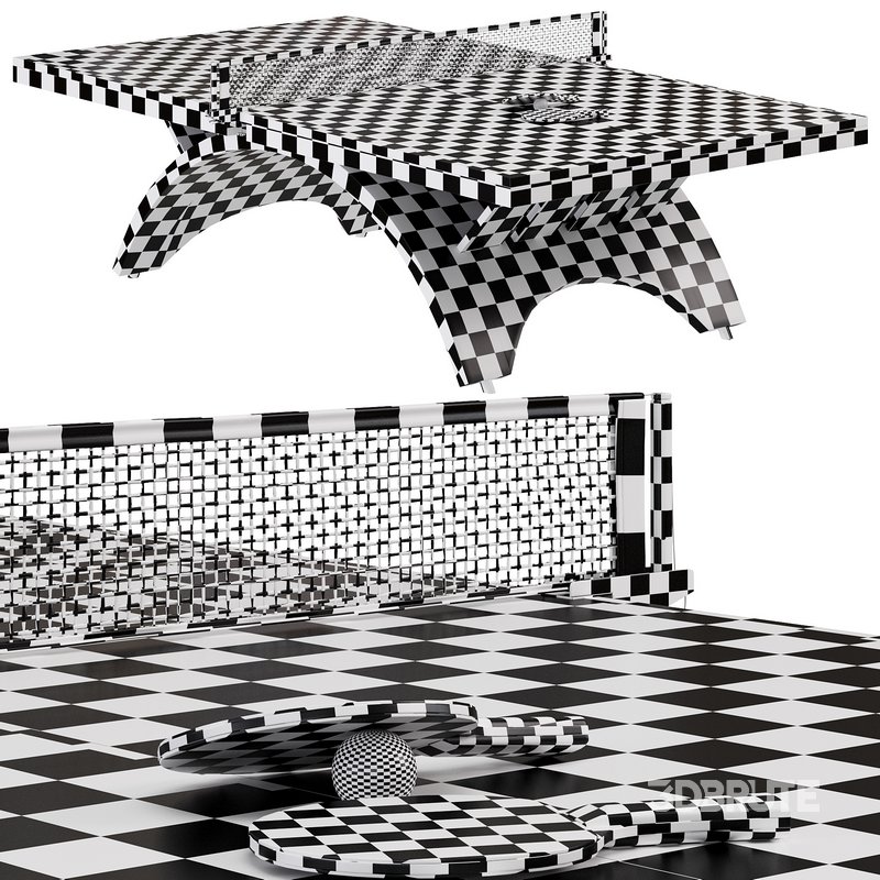 Profesyonel Ping Pong Tennis Table by Turkish Alibaba 3d model Buy ...