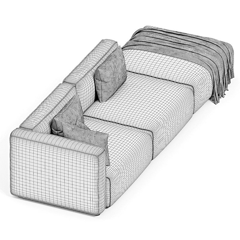 Arya Modular Sofa 3d model Buy Download 3dbrute