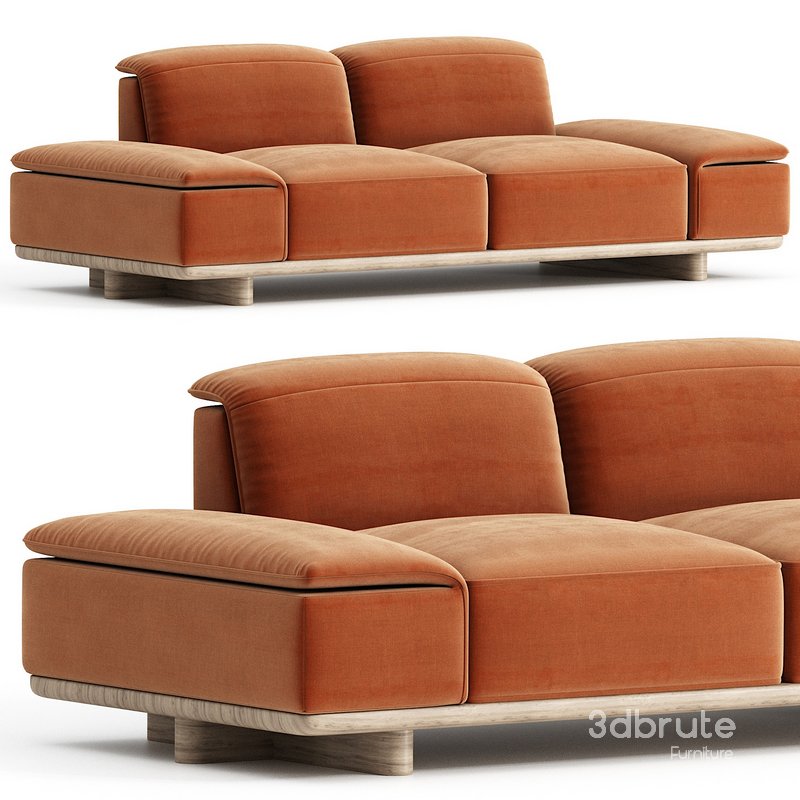 Philo modular Sofa by Natuzzi Italia 3d model Buy Download 3dbrute
