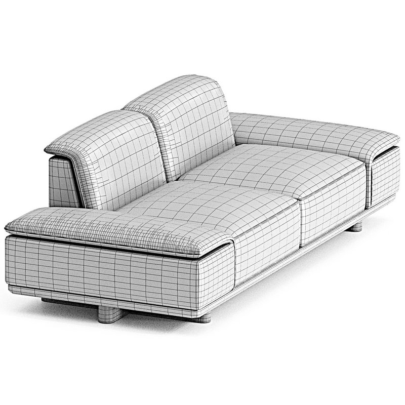 Philo modular Sofa by Natuzzi Italia 3d model Buy Download 3dbrute