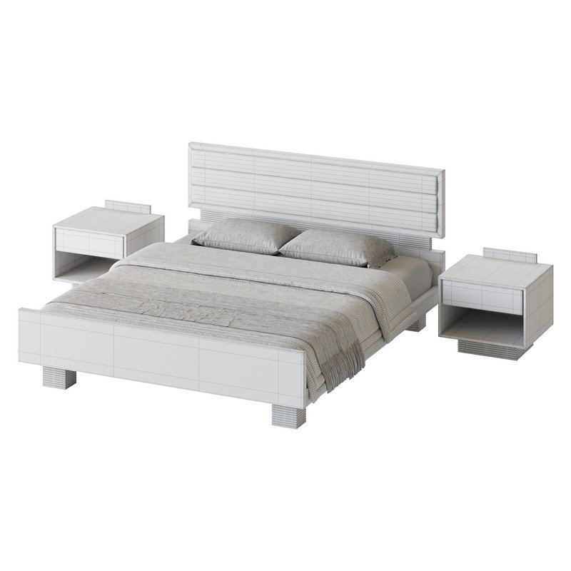 Bed SCACCHI 3d model Buy Download 3dbrute