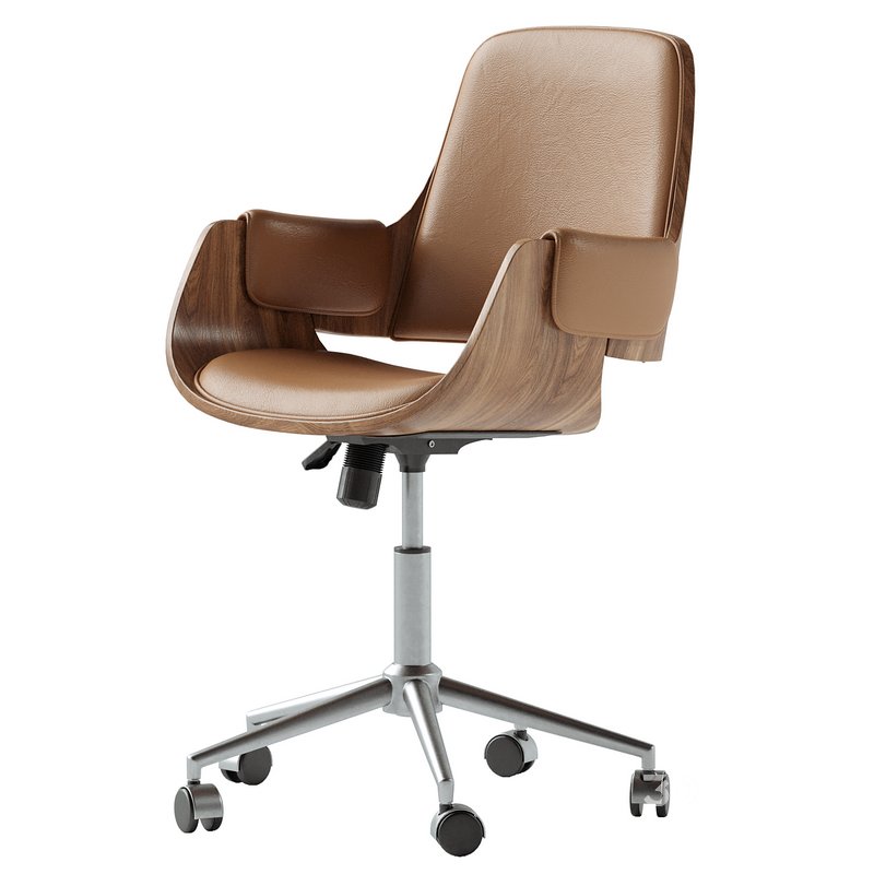 Raybe JA-91 beige office chair 3d model Buy Download 3dbrute