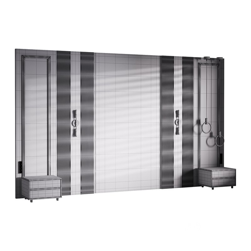 Decorative Wall panel 32 3d model Buy Download 3dbrute