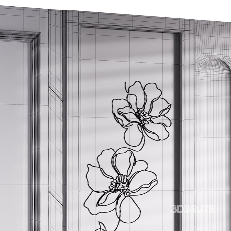 Decorative Wall panel 74 3d model Buy Download 3dbrute