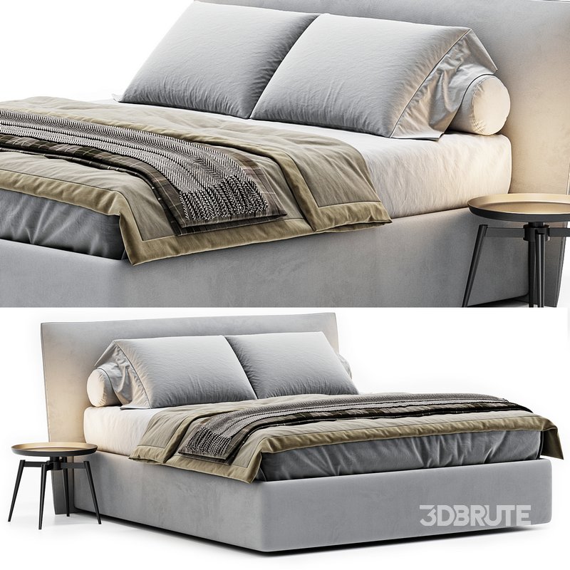Toffee bed by Caccaro 3d model Buy Download 3dbrute
