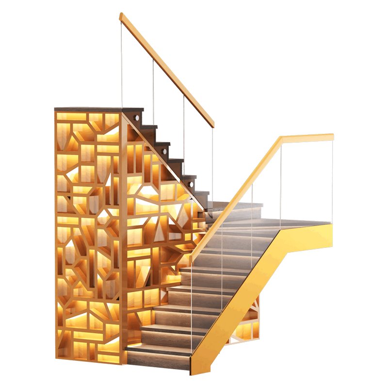 Stair modern 3d model Buy Download 3dbrute