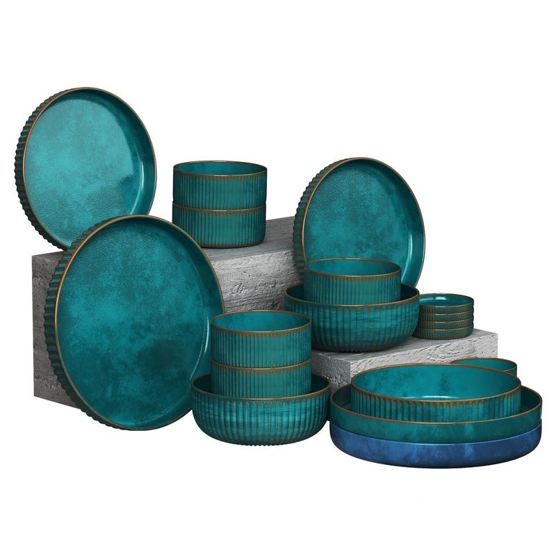 Dishes 3d model Buy Download 3dbrute