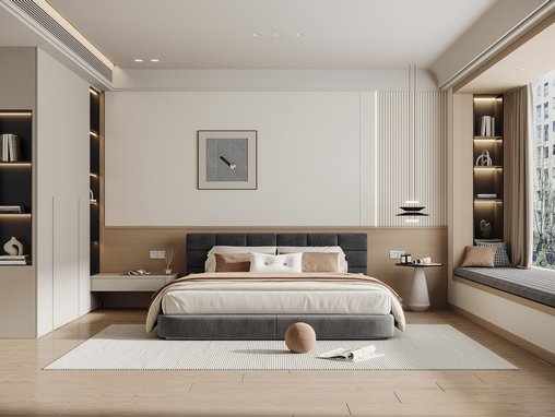 Modern Bedroom 3d Model Buy Download 3dbrute