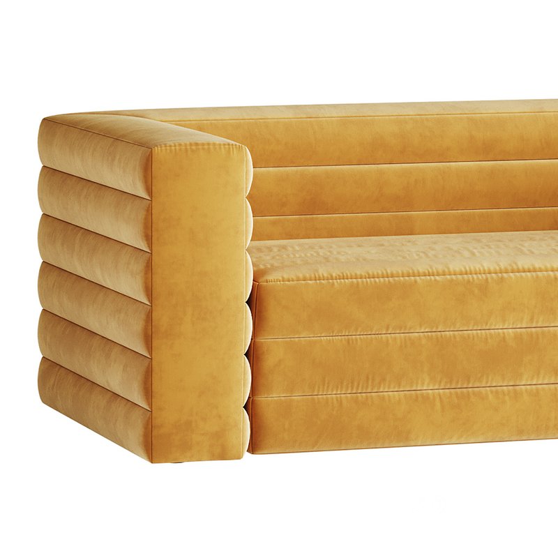 velvet sofa 3d model Buy Download 3dbrute