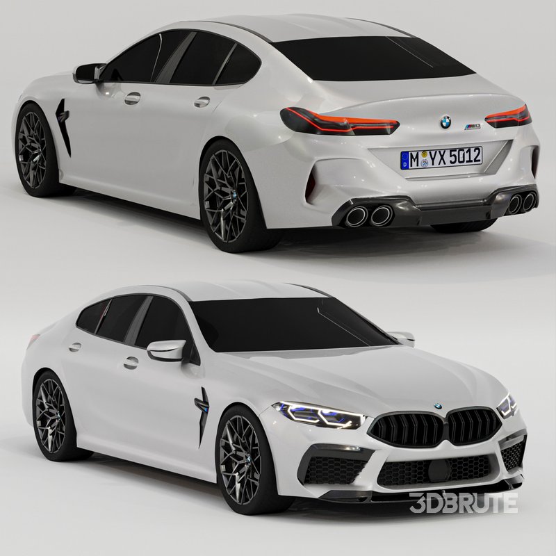 BMW M8 Competition 3d model Buy Download 3dbrute