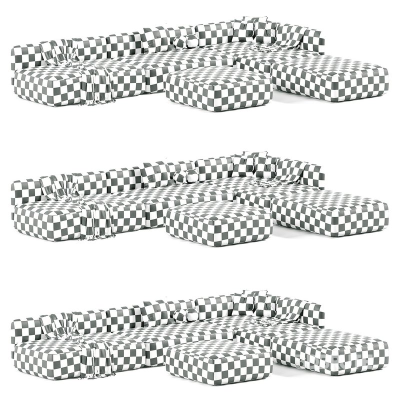 Cosy Sofa By MDF Italia 3 3d model Buy Download 3dbrute