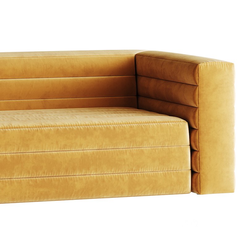 Sofa Venue Velvet 3d model Buy Download 3dbrute