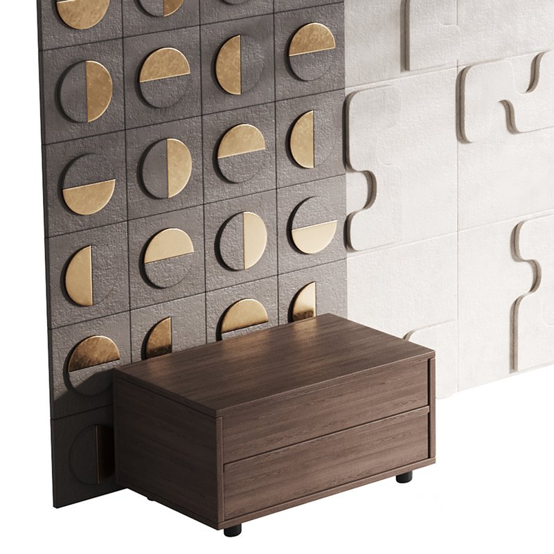 Decorative Wall panel 64 3d model Buy Download 3dbrute