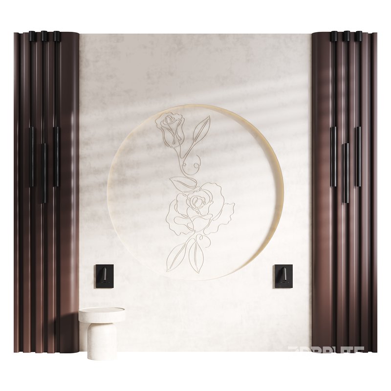 Decorative Wall panel 66 3d model Buy Download 3dbrute