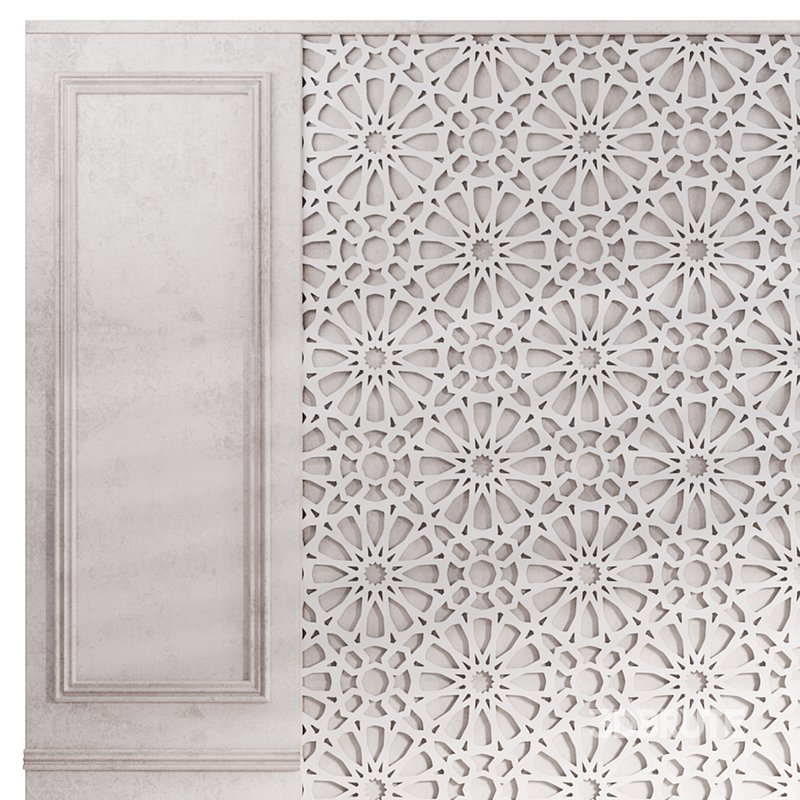 Decorative Wall panel 05 3d model Buy Download 3dbrute