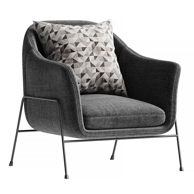 Armchair Wiley Ivory 3d model Buy Download 3dbrute