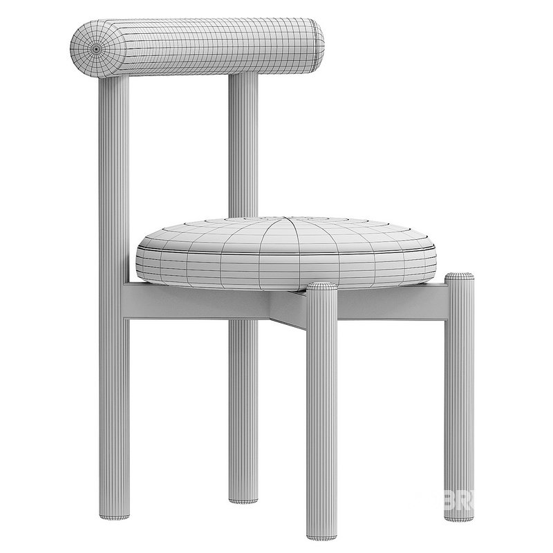 Miami Shores Dining Chair 3d model Buy Download 3dbrute