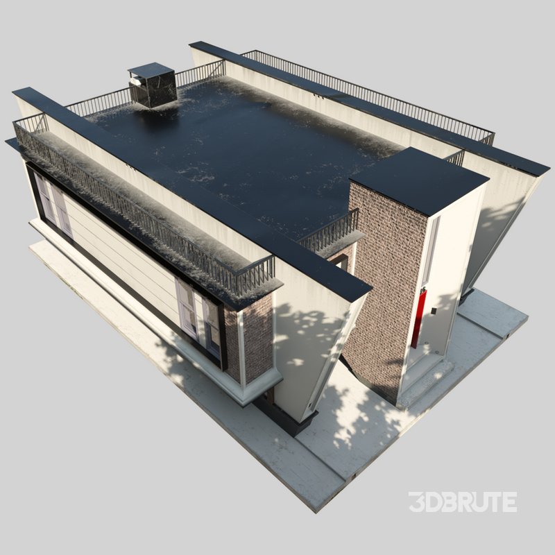 Ben Malek Hunting Villa 3d model Buy Download 3dbrute