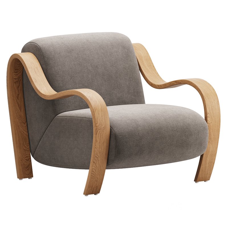 Bisou Accent Chair 3d model Buy Download 3dbrute