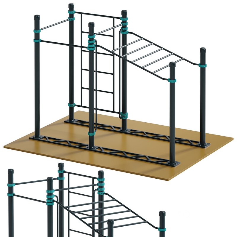 Lifting handrail wall bars 3 horizontal bars and vertical handrails for ...