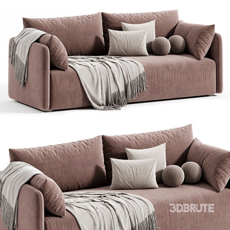 OFFSET SOFA 3d model Buy Download 3dbrute