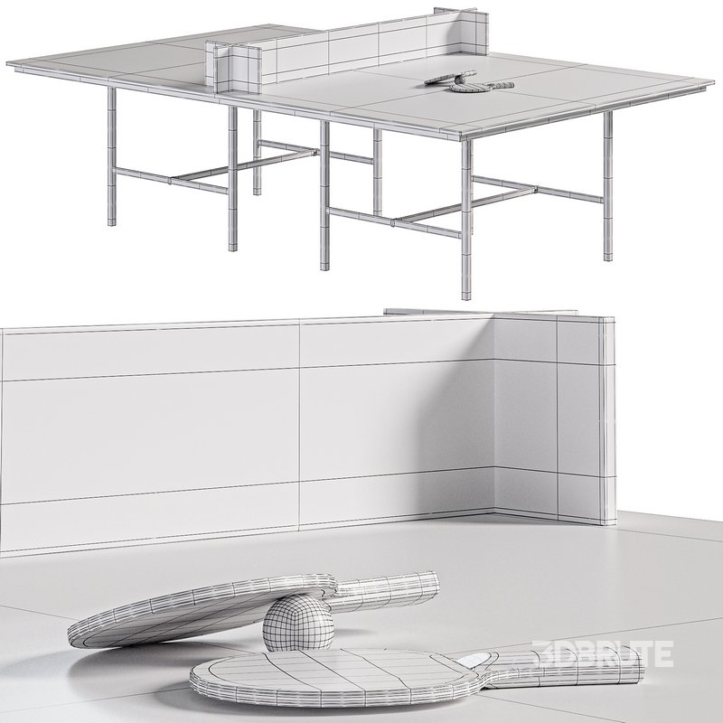Ping Pong Table DAN By Bulo 3d model Buy Download 3dbrute