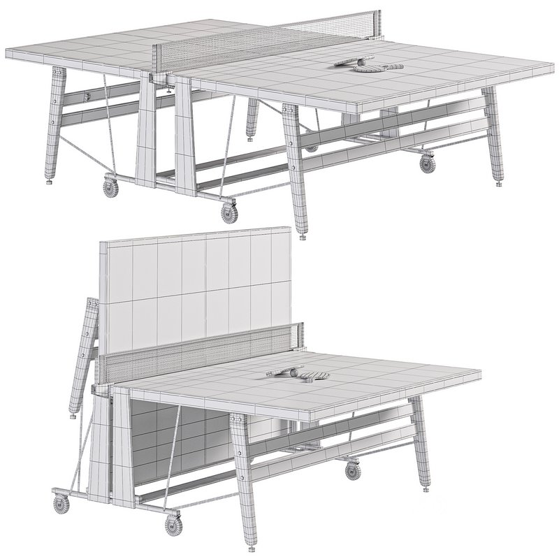 Ping Pong Table RS FOLDING by RS Barcelona 3d model Buy Download 3dbrute