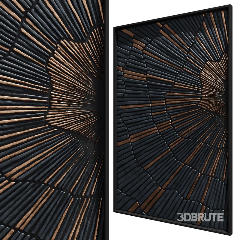 tv panel 3d model Buy Download 3dbrute