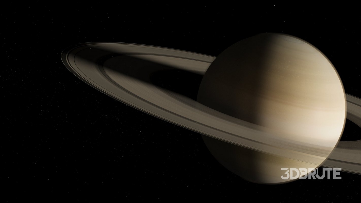 Saturn 3d model 3dbrute
