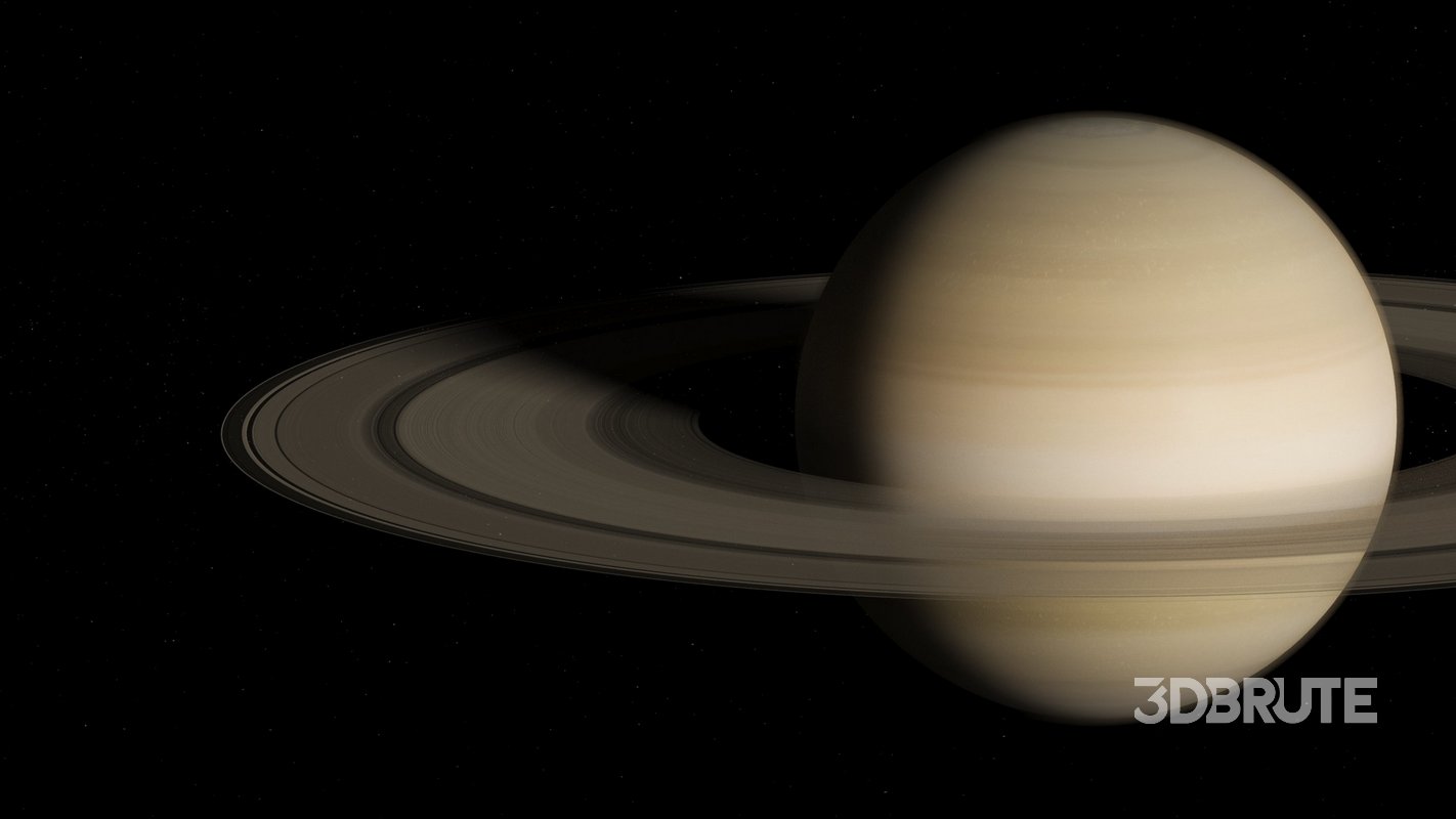 Saturn 3d model 3dbrute