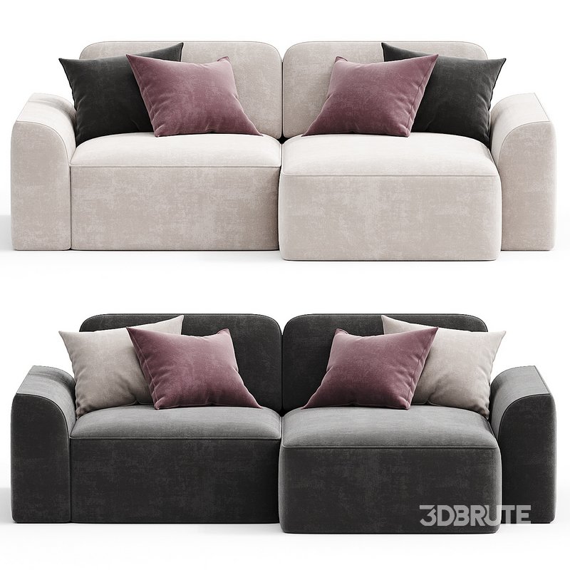 Cosima sofa 3d model Buy Download 3dbrute