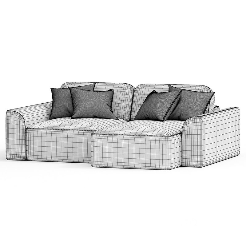 Cosima sofa 3d model Buy Download 3dbrute