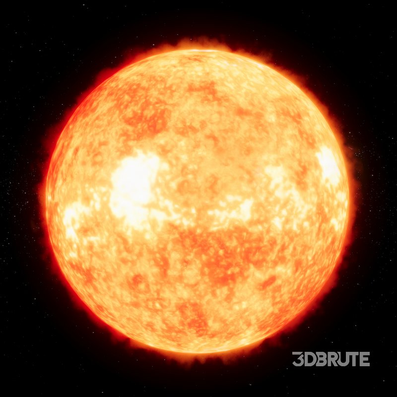 Sun 3d model 3d model Download 3dbrute